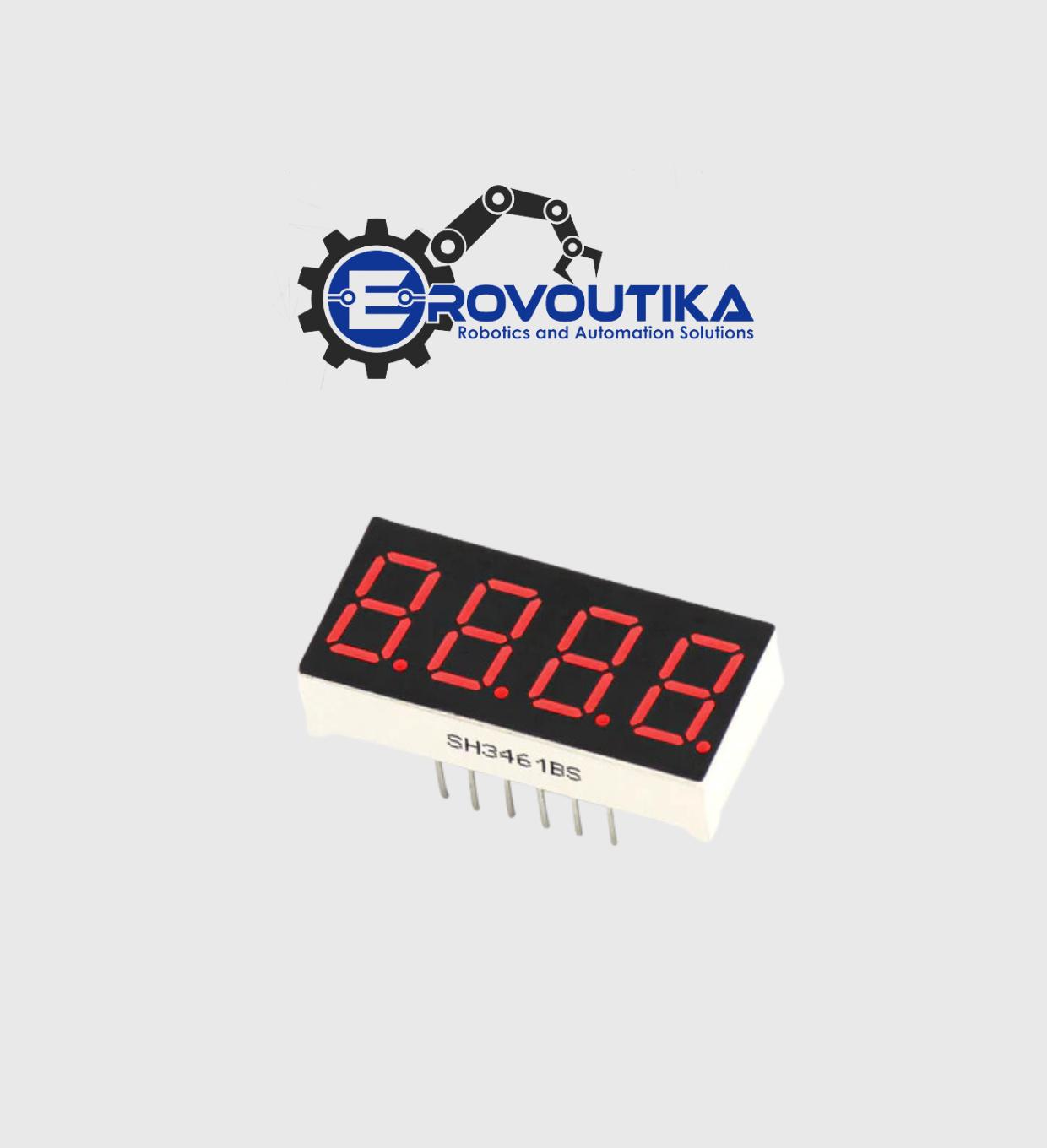 4 Digit 7 Segment Display SH3461BS | Shop |Erovoutika