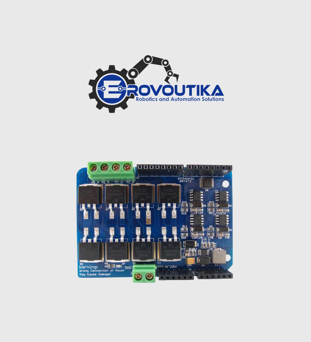Dual Channel H-Bridge Motor Shield | Shop |Erovoutika