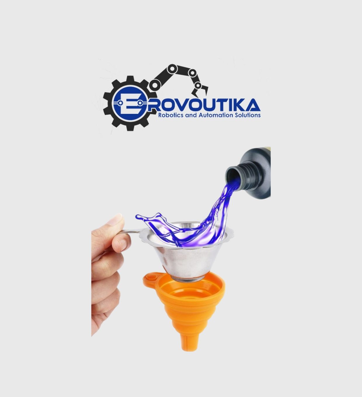 Silicone Collapsible Funnel With Stainless Steel Filter Funnel, Resin ...