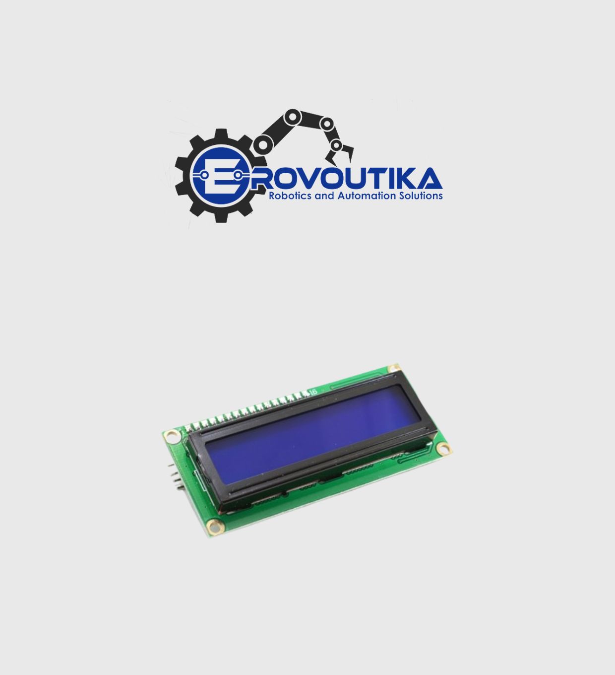 16x2 LCD Display I2C White On Blue | Shop |Erovoutika