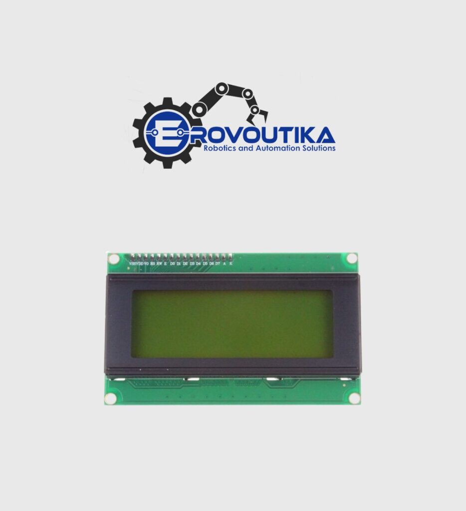 20x4 LCD Display I2C Black On Green | Shop |Erovoutika