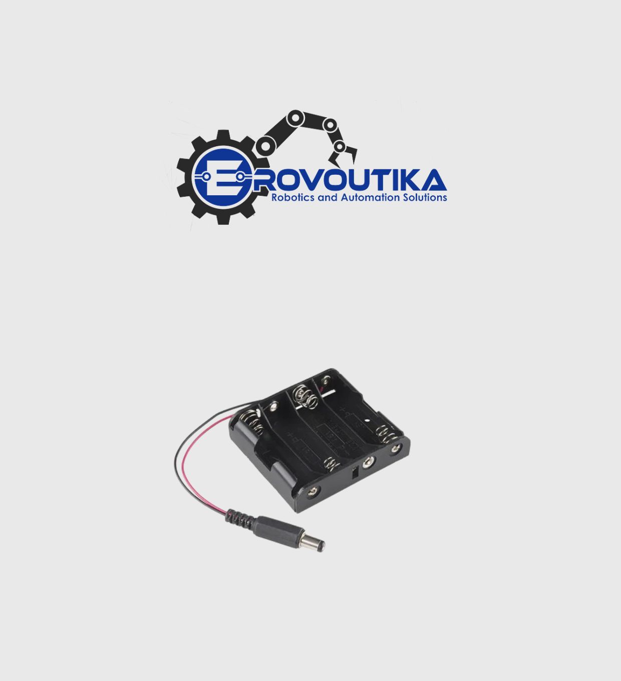 4xAA Battery Holder With Barrel Jack Connector | Shop |Erovoutika