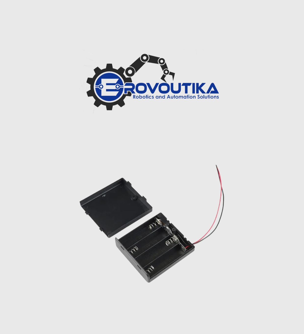 4xAA Battery Holder With Cover And Switch | Shop |Erovoutika