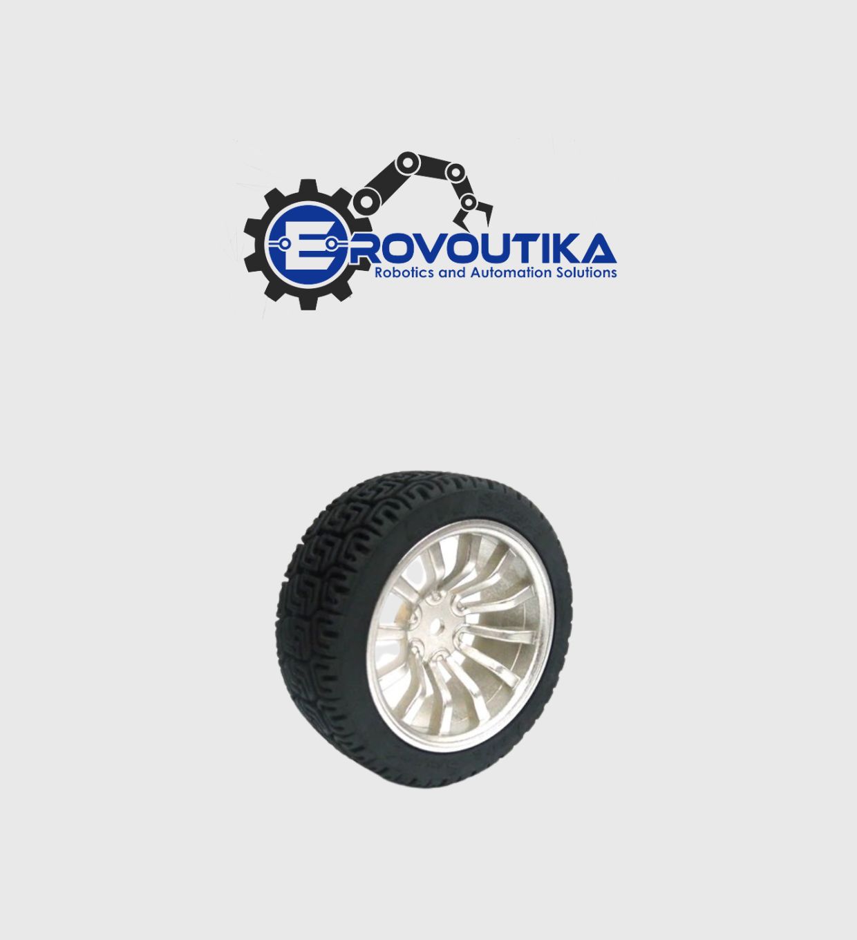 65mm Rubber Wheel Silver | Shop |Erovoutika