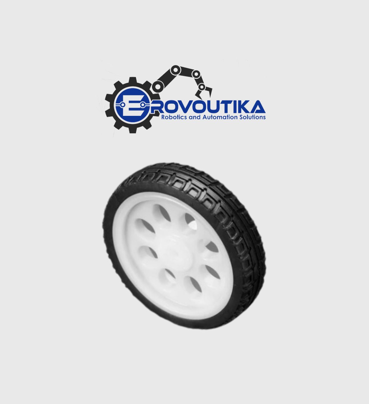 Thin White Wheel For TT DC Gearbox Motors 65mm Diameter | Shop |Erovoutika